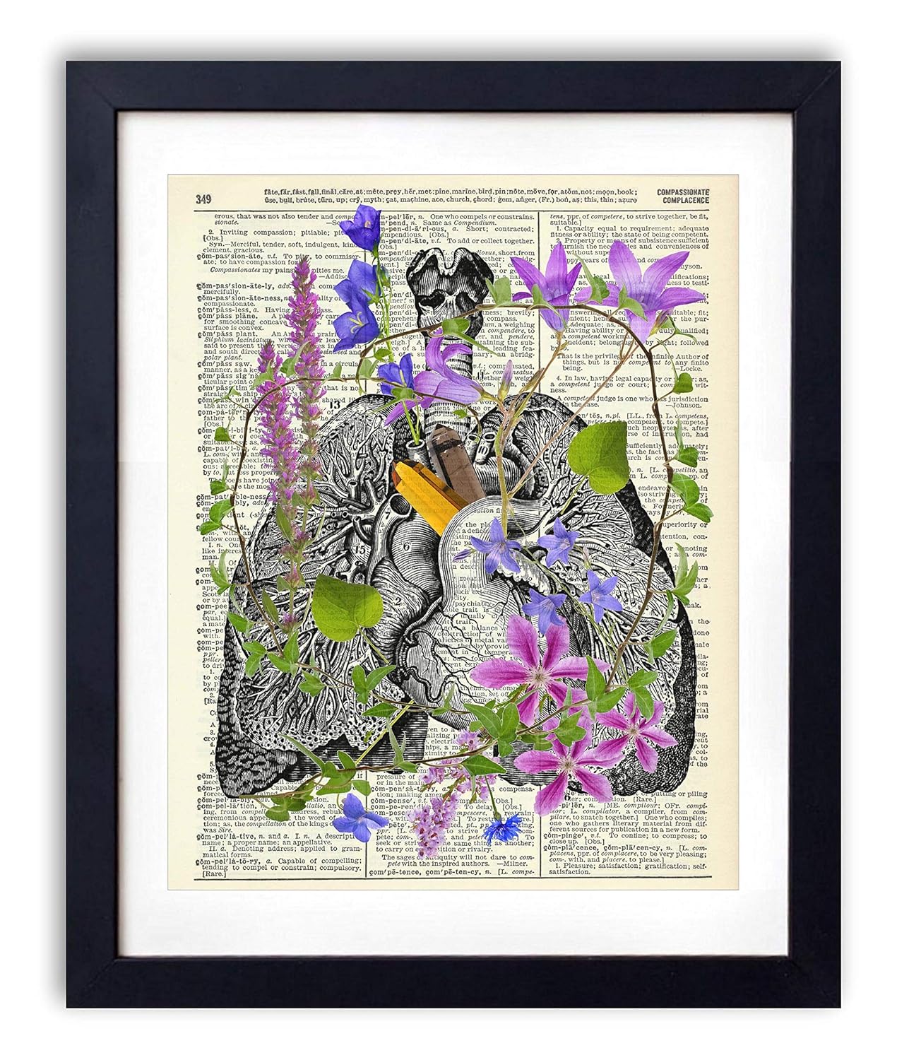 KSIW-Vintage Anatomy Illustration Art, Dictionary Print, Antique Wall ...