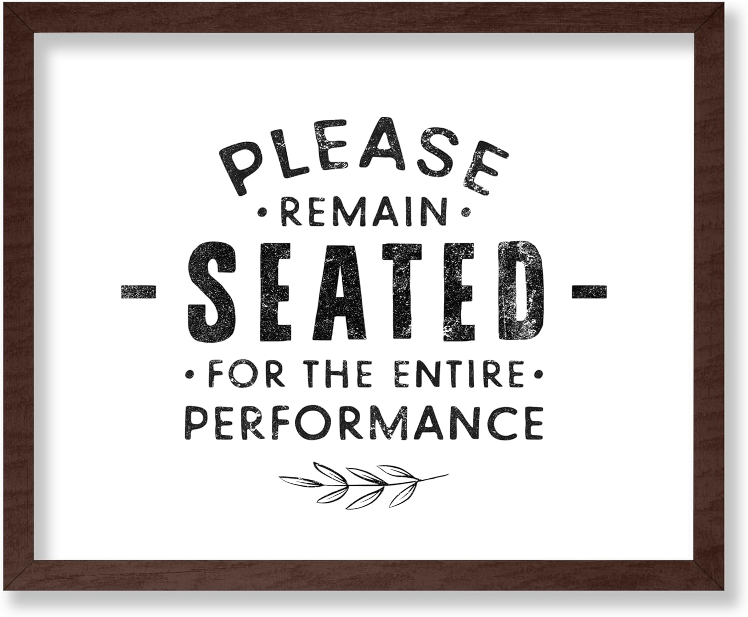 KSIW- Vintage Minimalist Poster - Retro Funny Print - Please Remain ...