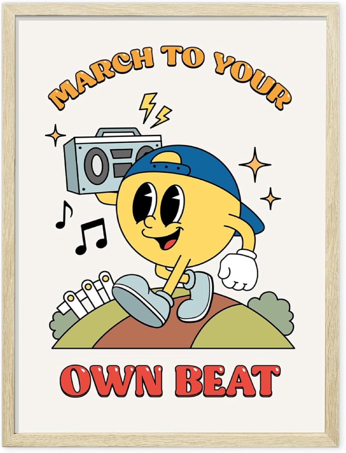 KSIW-Vintage Wall Art for Room Aesthetic 70s, Cute Wall Decor, Cute ...