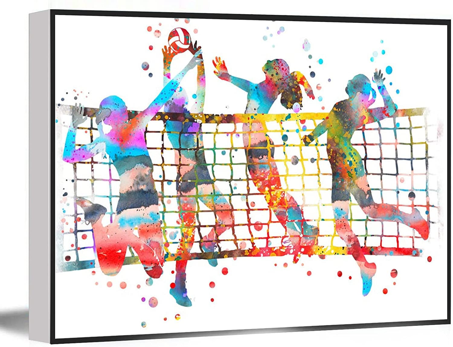 KSIW-Volleyball Girl Watercolor Volleyball Girl Teen Gift Volleyball ...