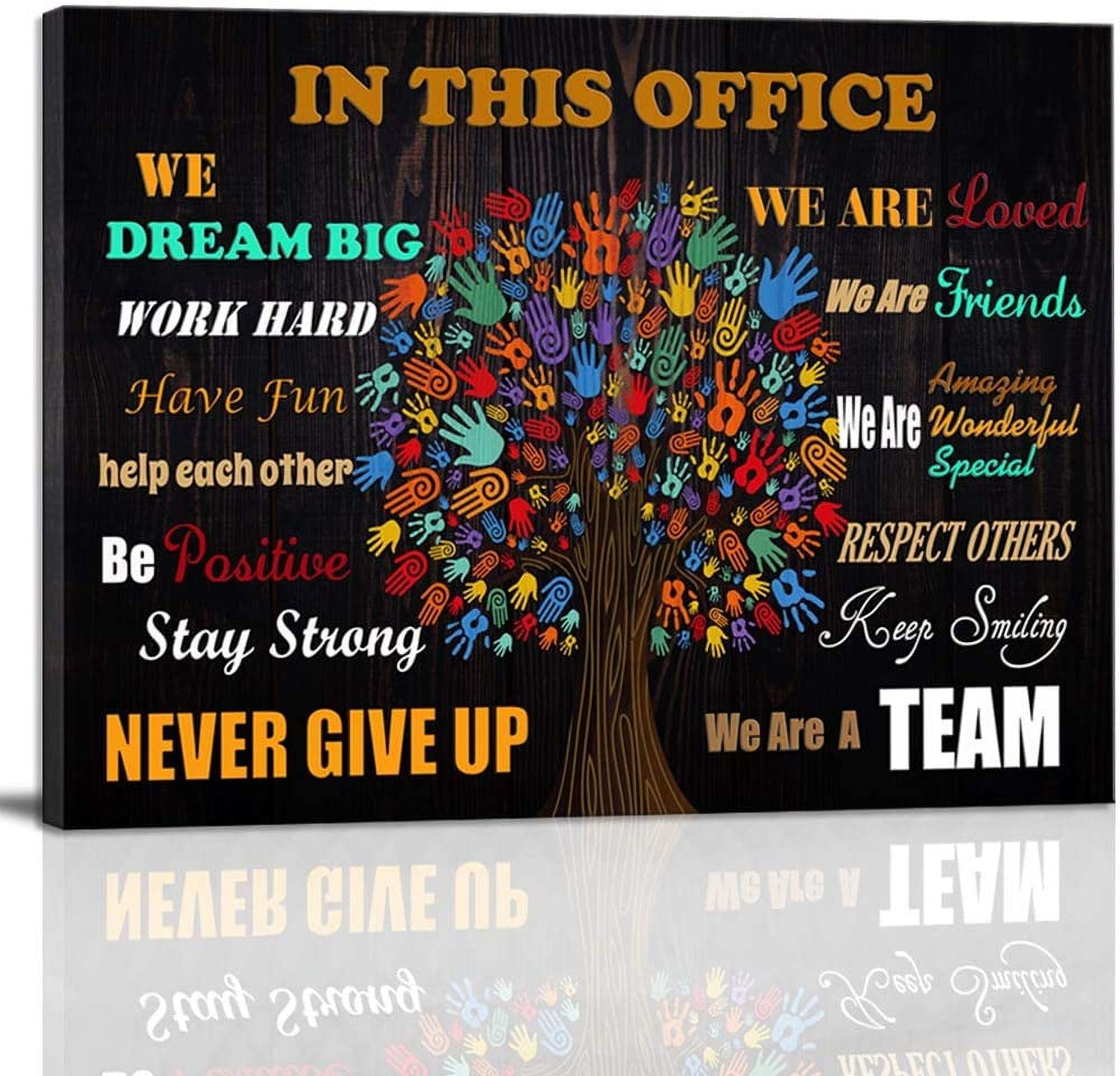 KSIW-Wall Art for Office Motivational Wall Art Inspirational Poster ...