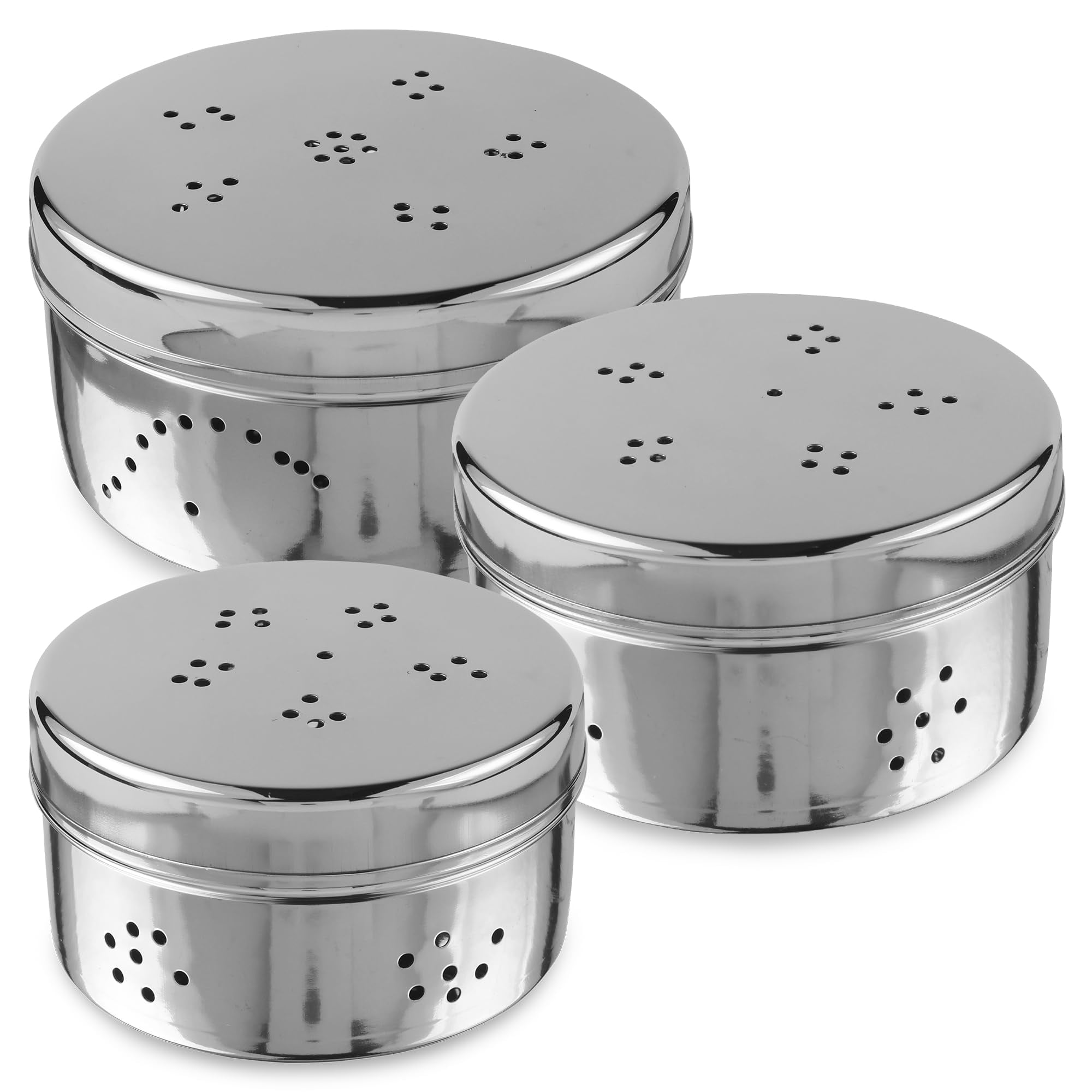 KSJONE Stainless Steel Coriander Dabba with Air Ventilation, Food ...