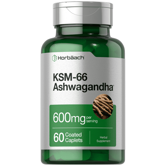 Horbaach KSM-66 Ashwagandha 600mg | Pure Dietary Root | 60 Vegan ...