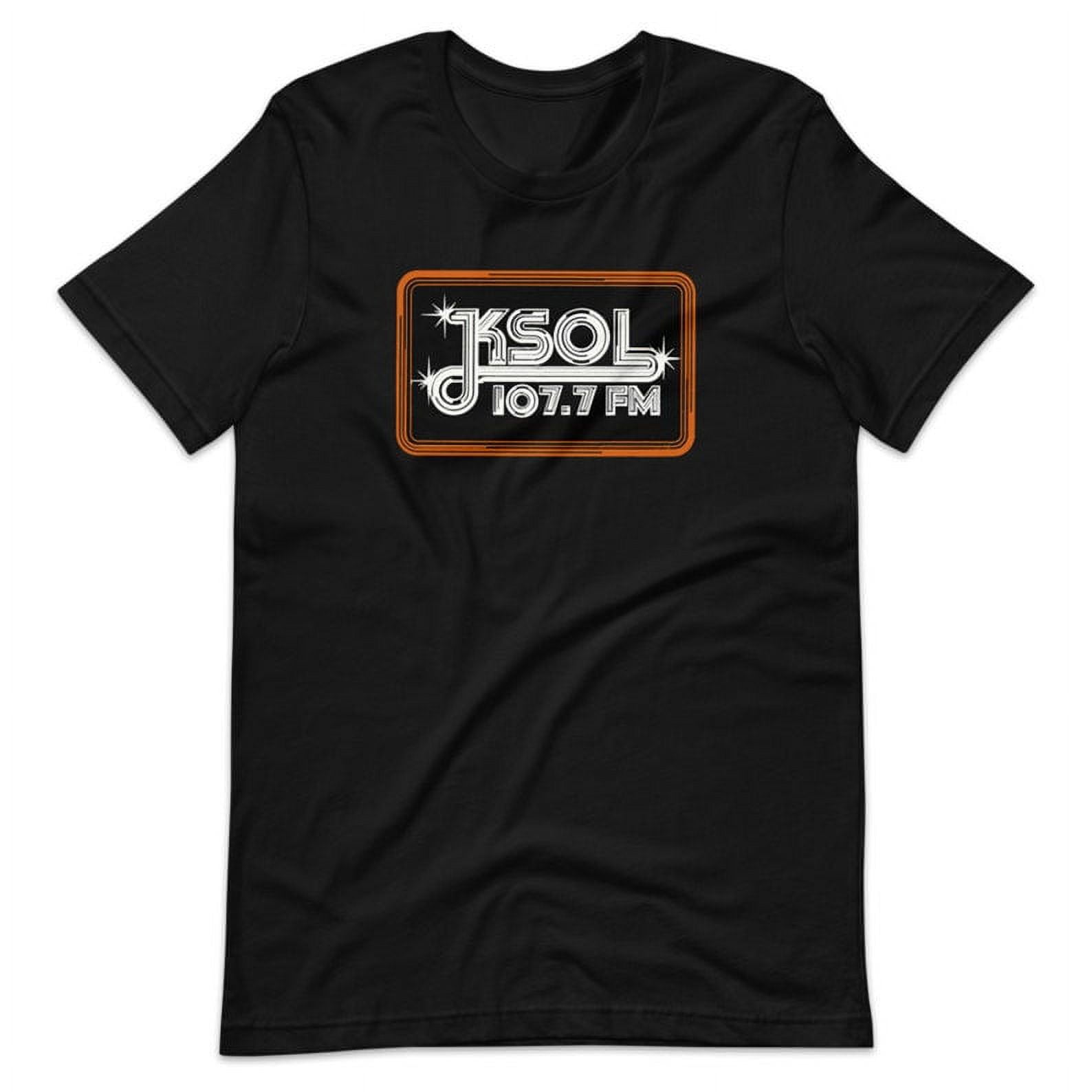 KSOL 107.7 fm Radio T-Shirt, Bay Area Radio, Vintage Style, 80s Radio T ...