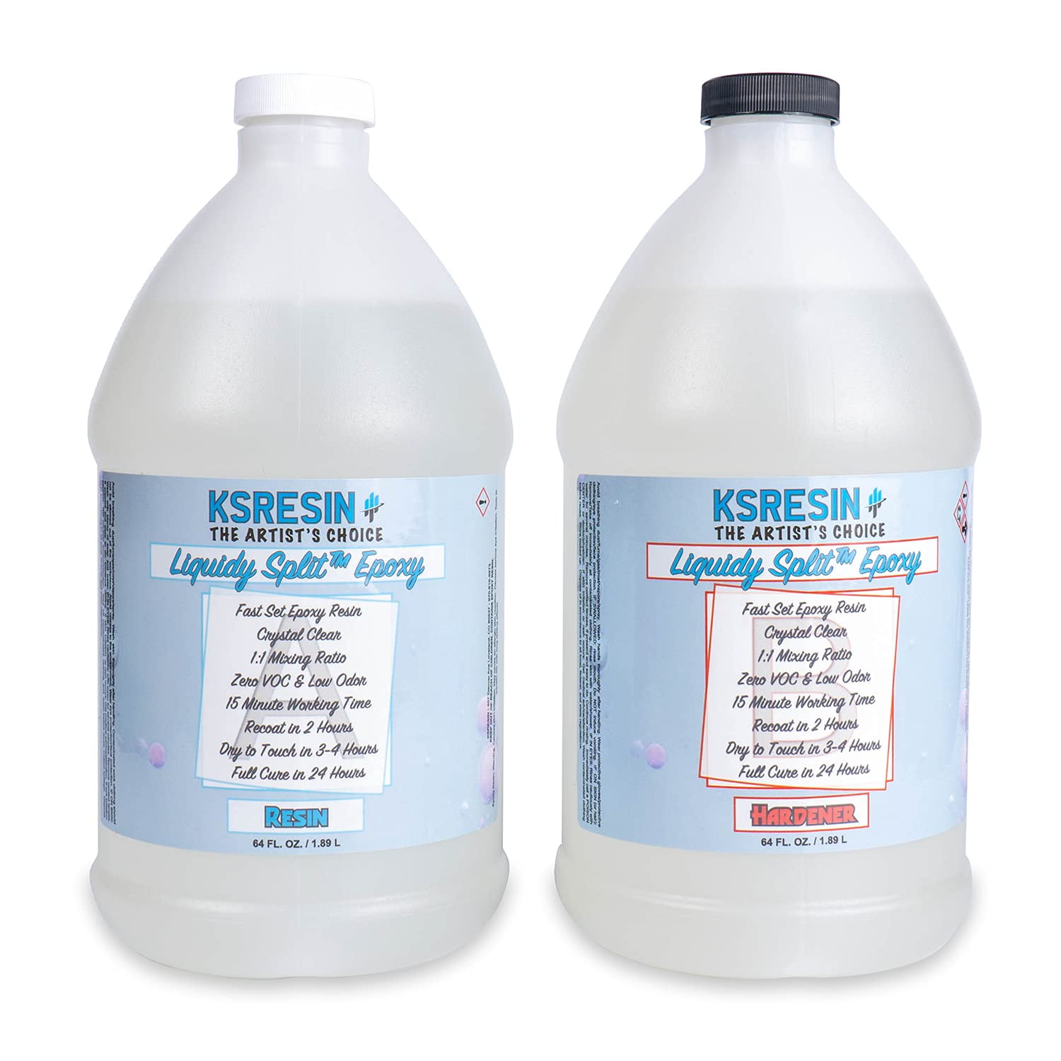 KSRESIN Liquidy Split Fast Drying Coating Epoxy Resin | 1 Gallon Kit ...