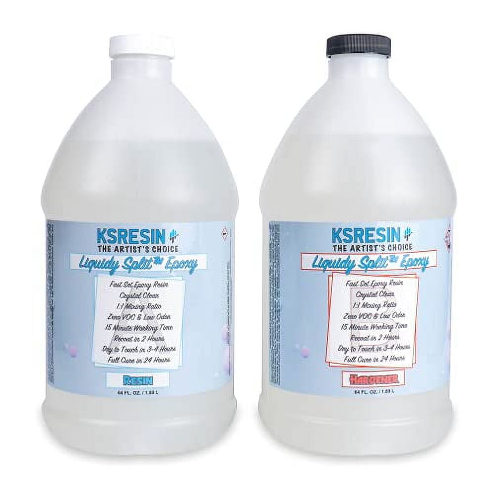 KSRESIN Liquidy Split Fast Drying Coating Epoxy Resin | 1 Gallon Kit ...