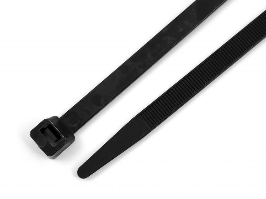 KSS Nylon Cable Tie Organizer Heavy Duty Cable Ties Black 200mm x 36mm 100 Pieces Set Pack of 2 ...