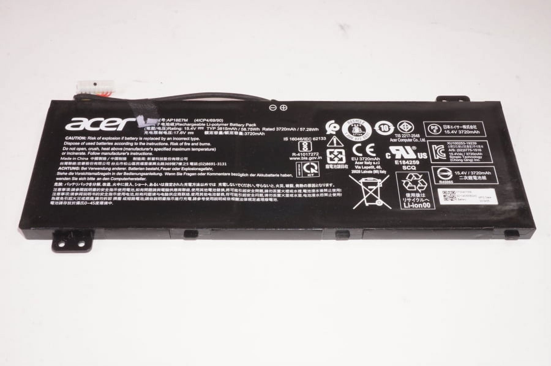 KT.00407.009 Acer 15.4 V 3815 mAh 58.75wh Battery AN515-43-R0YM ...