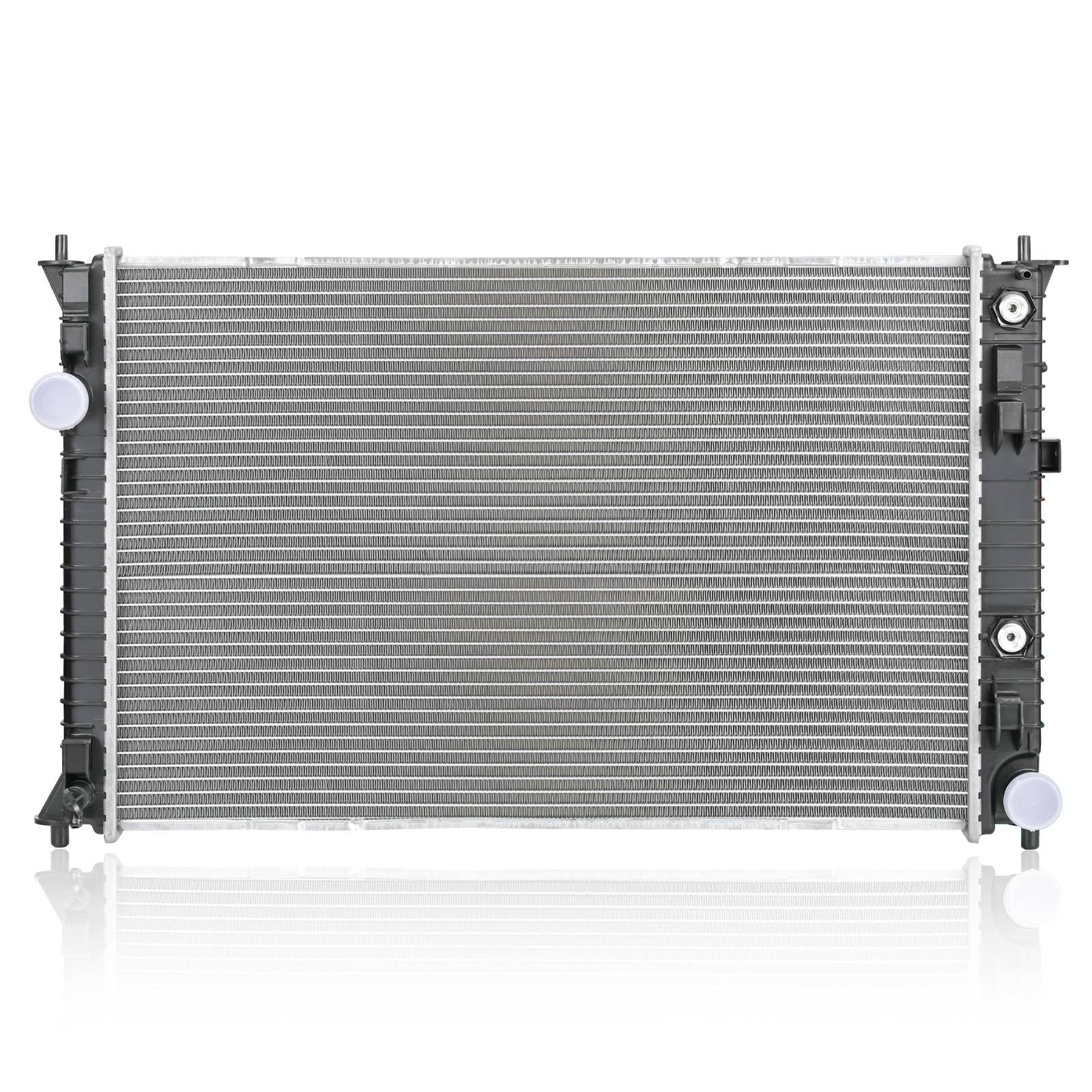 KT 13126 Compact 1-Row Aluminum Radiator, Silvery, Front-Fit Design for ...