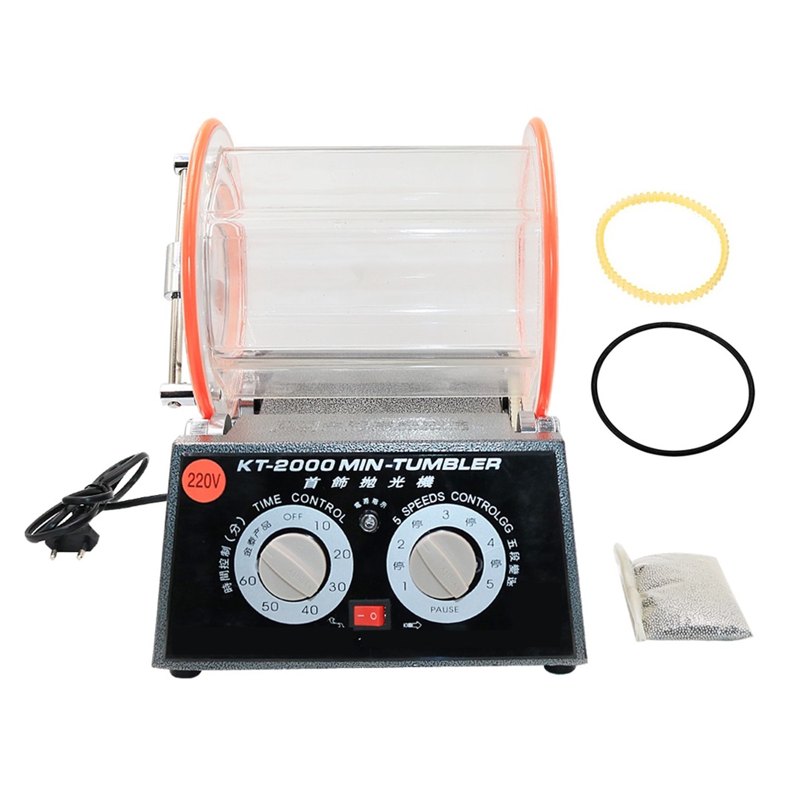 KT-2000 5Kg Rotary Tumbler Jewelry Surface Polisher Finisher Polishing ...