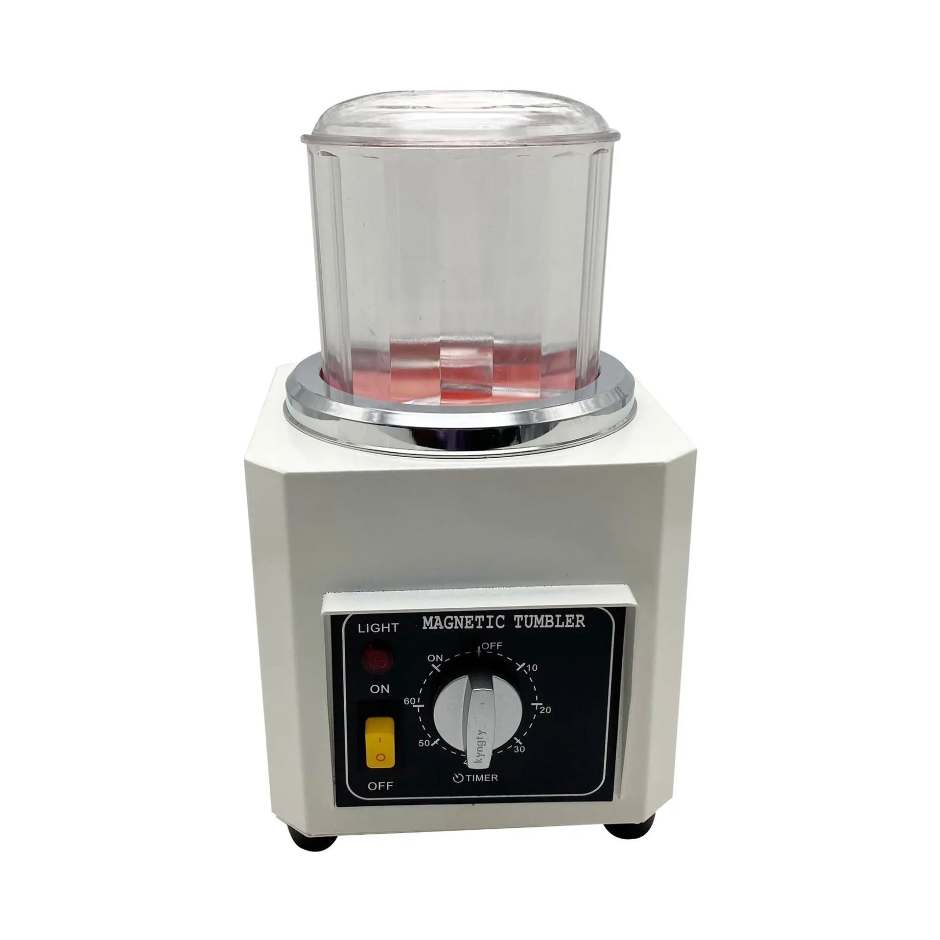 KT-90 Magnetic Polishing Machine,Tumbler AC Mini Diy Jewelry Polisher Finishing Cleaning Tool ...