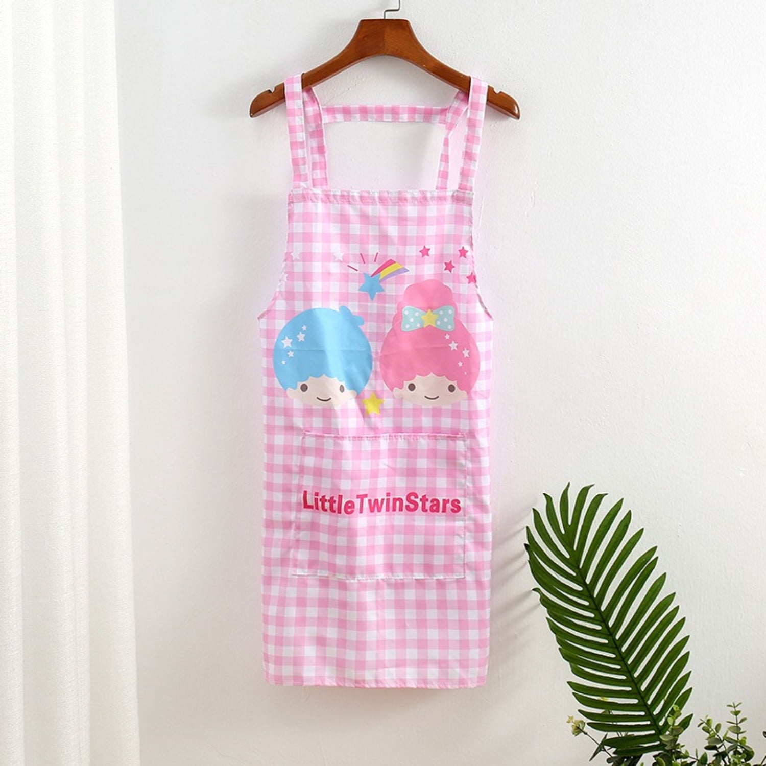 KT Cat Kuromi My Melody Checkered Series Large Size Cotton Apron Thick ...