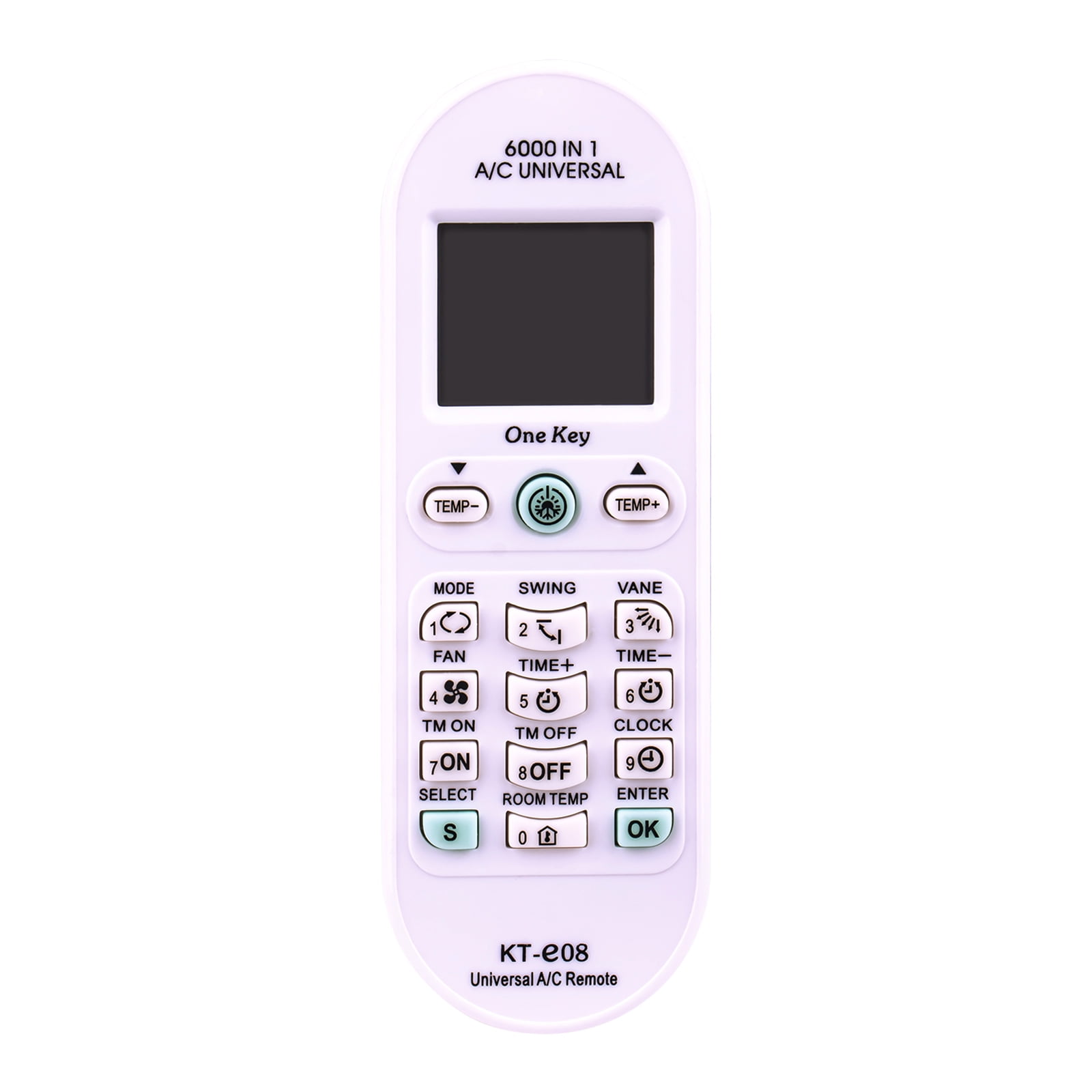 KT-E08 Replacement Universal Remote fit for Sanyo Panasonic Toshiba 6000 codes in 1 control A/C ...