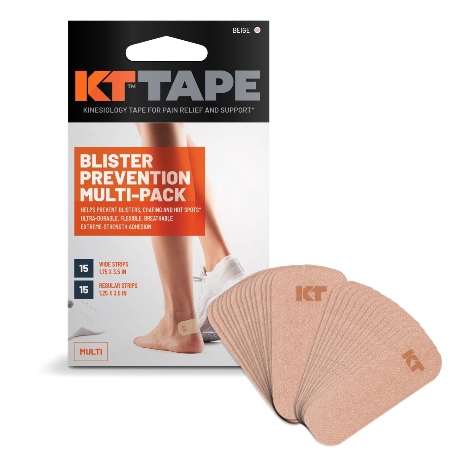 KT Tape Blister Prevention Strips Athletic Barrier Tape Beige 30 Count ...