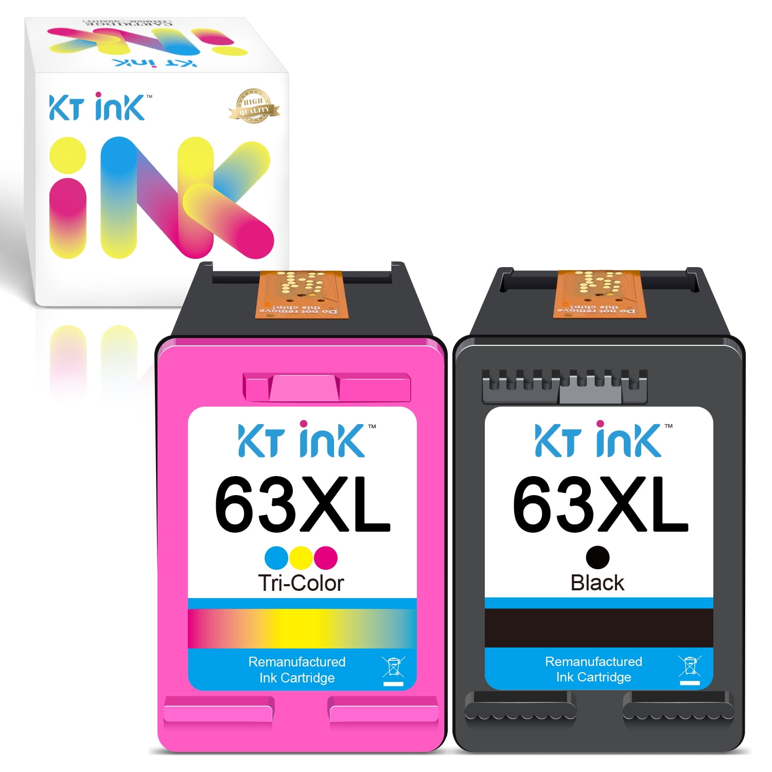 KT INK 63XL Ink Cartridges replacement for for Printers HP 63XL for ...