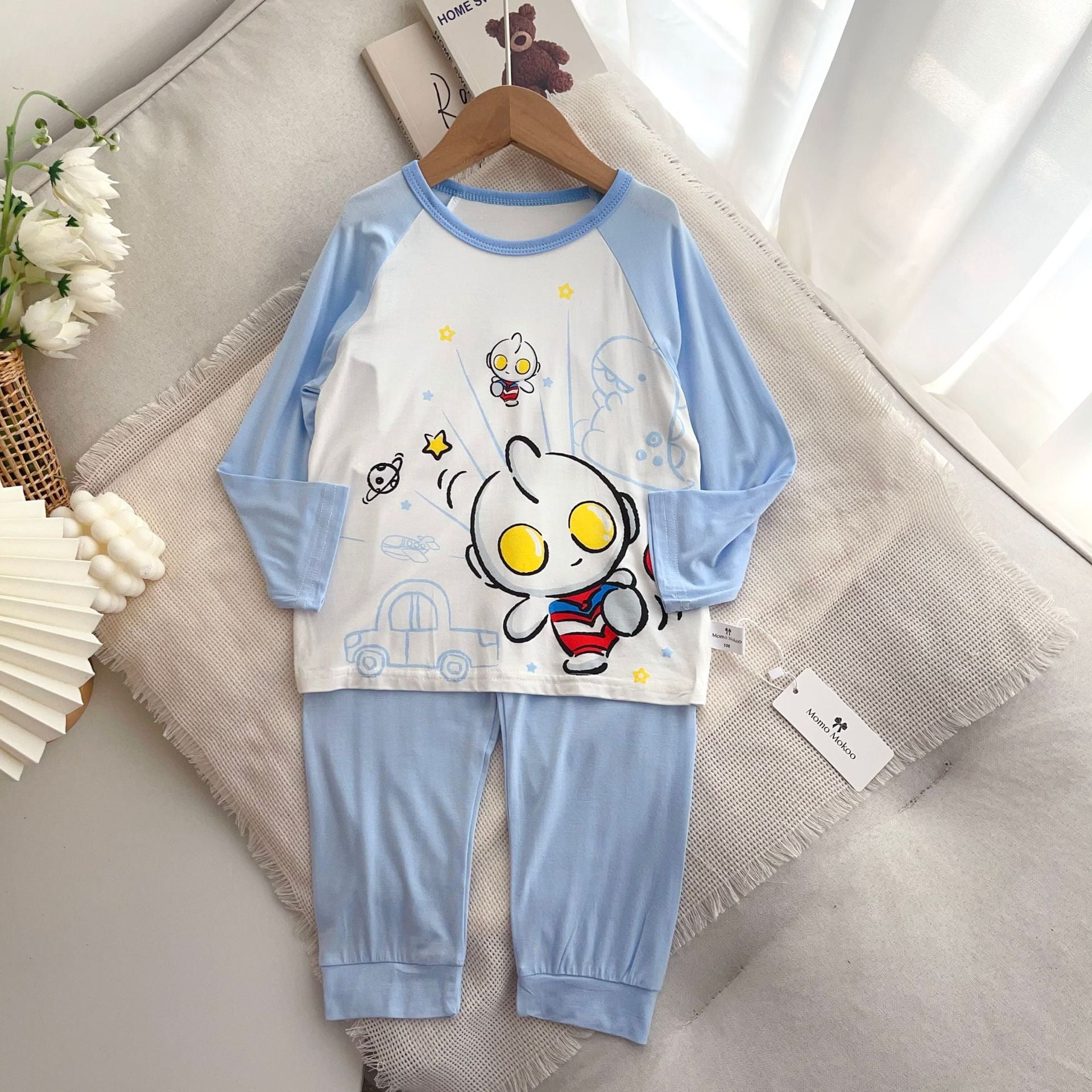 KT Kuromi Wormwood Modal Children's new pajamas long sleeves and pants ...