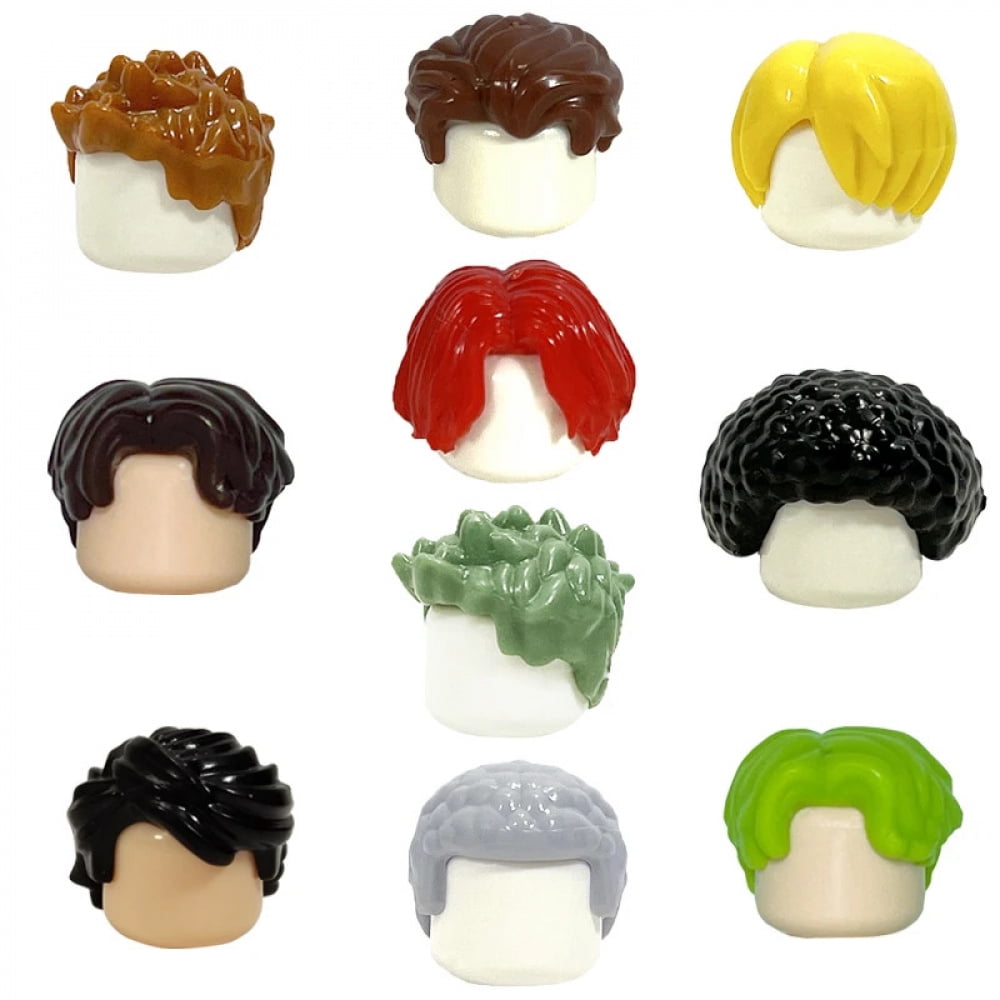 KT Min Building Blocks Girl's Curly Hair Accessories Moc Bricks Sets ...