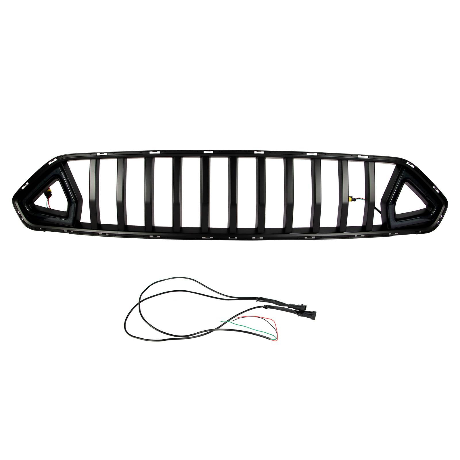KT QH-FD-057-2 Premium ABS Matte Black Mesh Front Grille, Painted ...