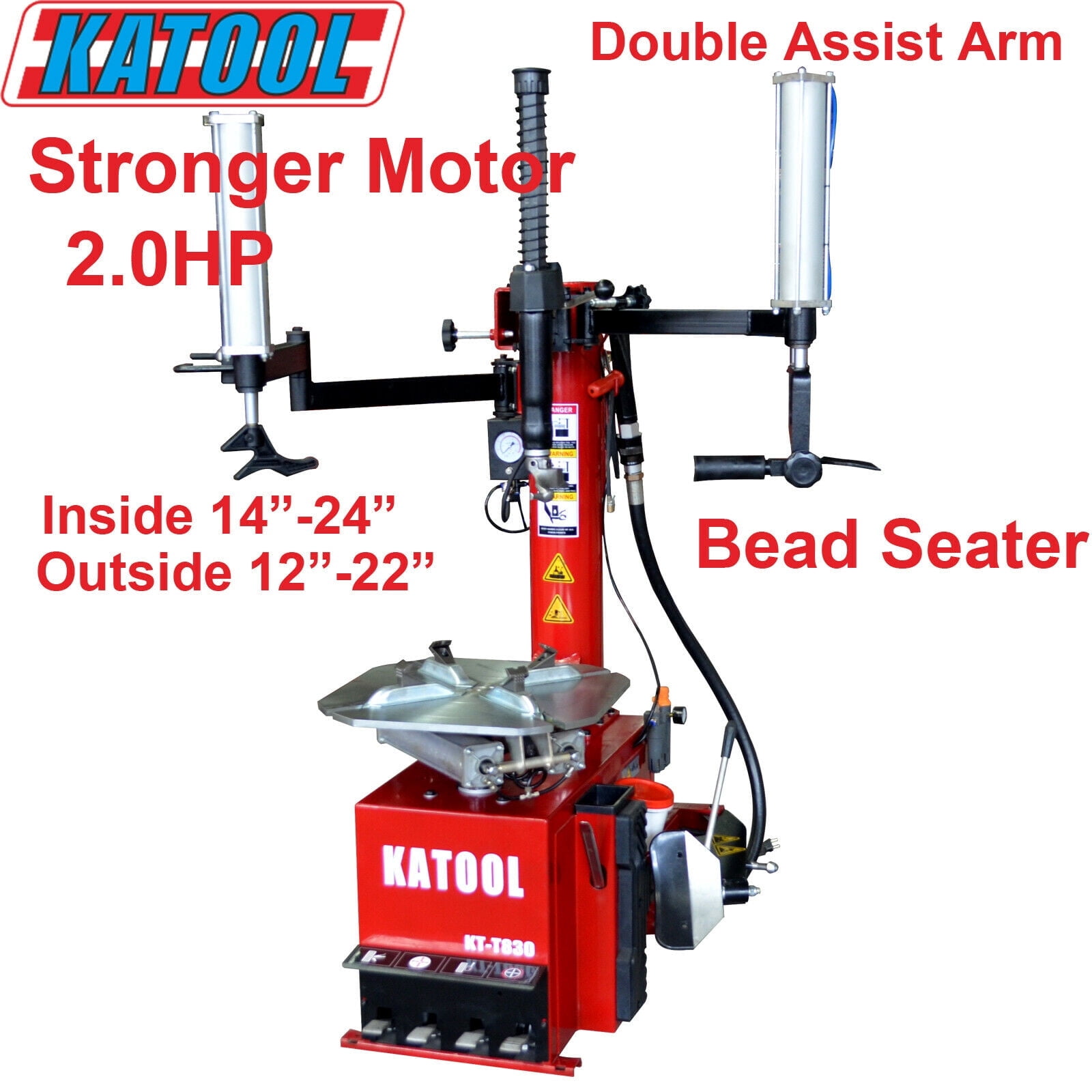 "KATOOL Semi Tire Changer Machine, Wheel Width 15""/380mm, HP 830 ...