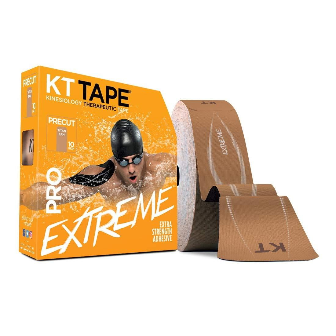 KT Tape Pro Extreme Precut Titan Tan 150 Strips (2 x 10)in HSA/FSA ...