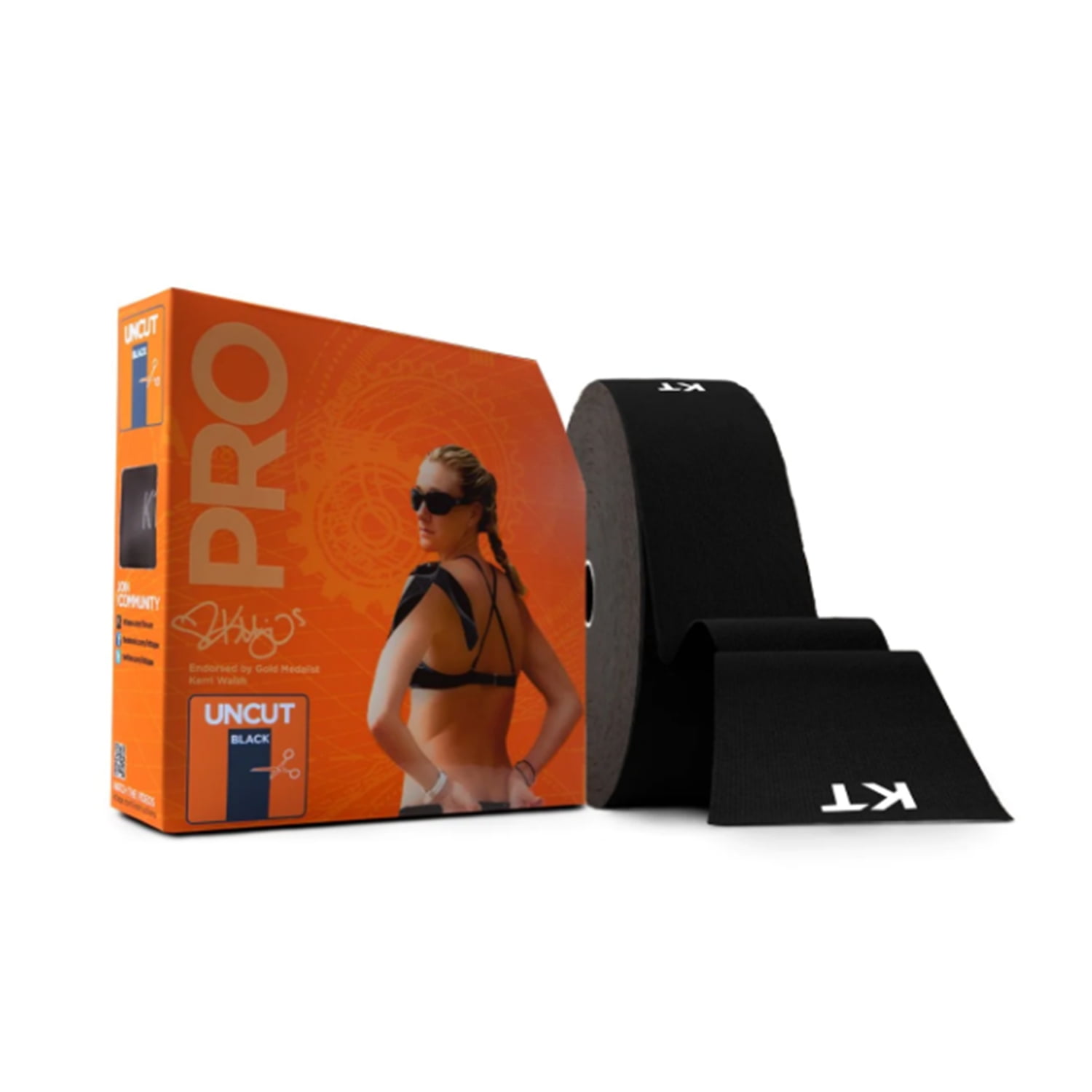 KT Tape Pro Synthetic Elastic Kinesiology Therapeutic Tape 125 ft Uncut ...