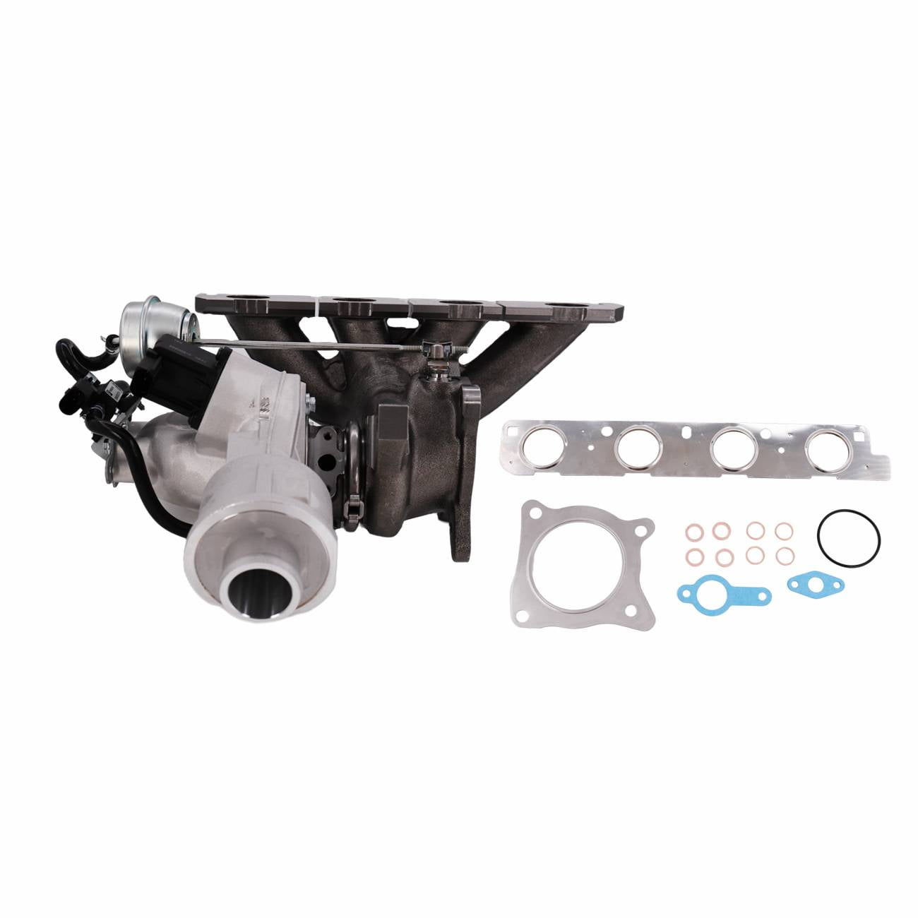 KT Turbocharger Turbo Charger Silver with Adapter, Bracket & Mounting ...