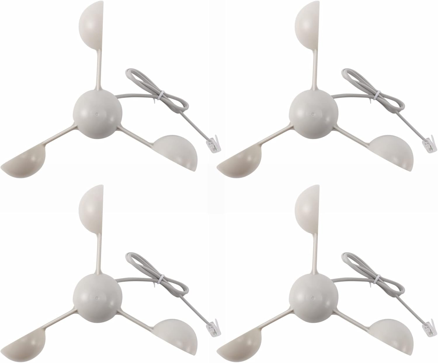 KTELI 4X WH-SP-WS01 Anemometer Wind Speed Measuring Instrument Wind ...