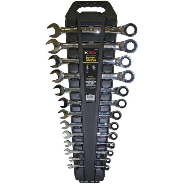 KTI 13-Piece Sae Ratcheting Reversible Wrench Set - Walmart.com