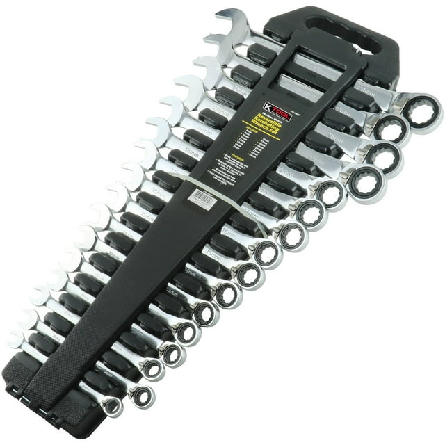KTI 16-Piece Metric Ratcheting Reversible Wrench Set - Walmart.com