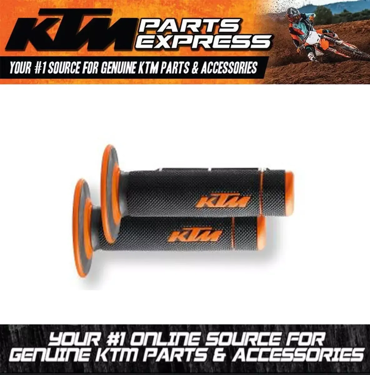 KTM CLOSED END GRIP SET 105 125 150 200 250 300 350 400 SX XC XCF ...
