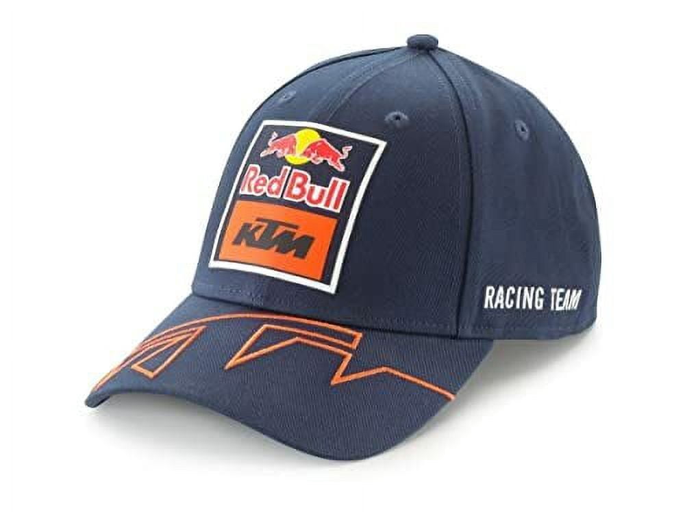 KTM Exclusive Red Bull Replica Team Curved Snapback Cap by New Era Blue ...