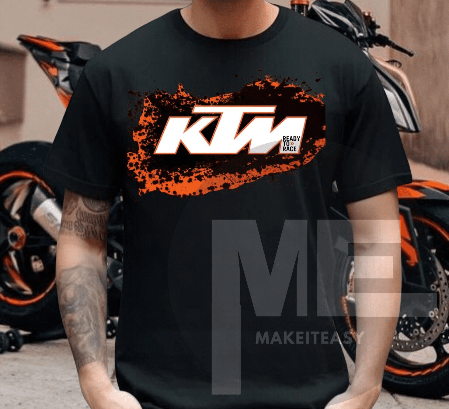 KTM Ready to Race T-shirt Black Orange Unisex racing tee fan gift ...