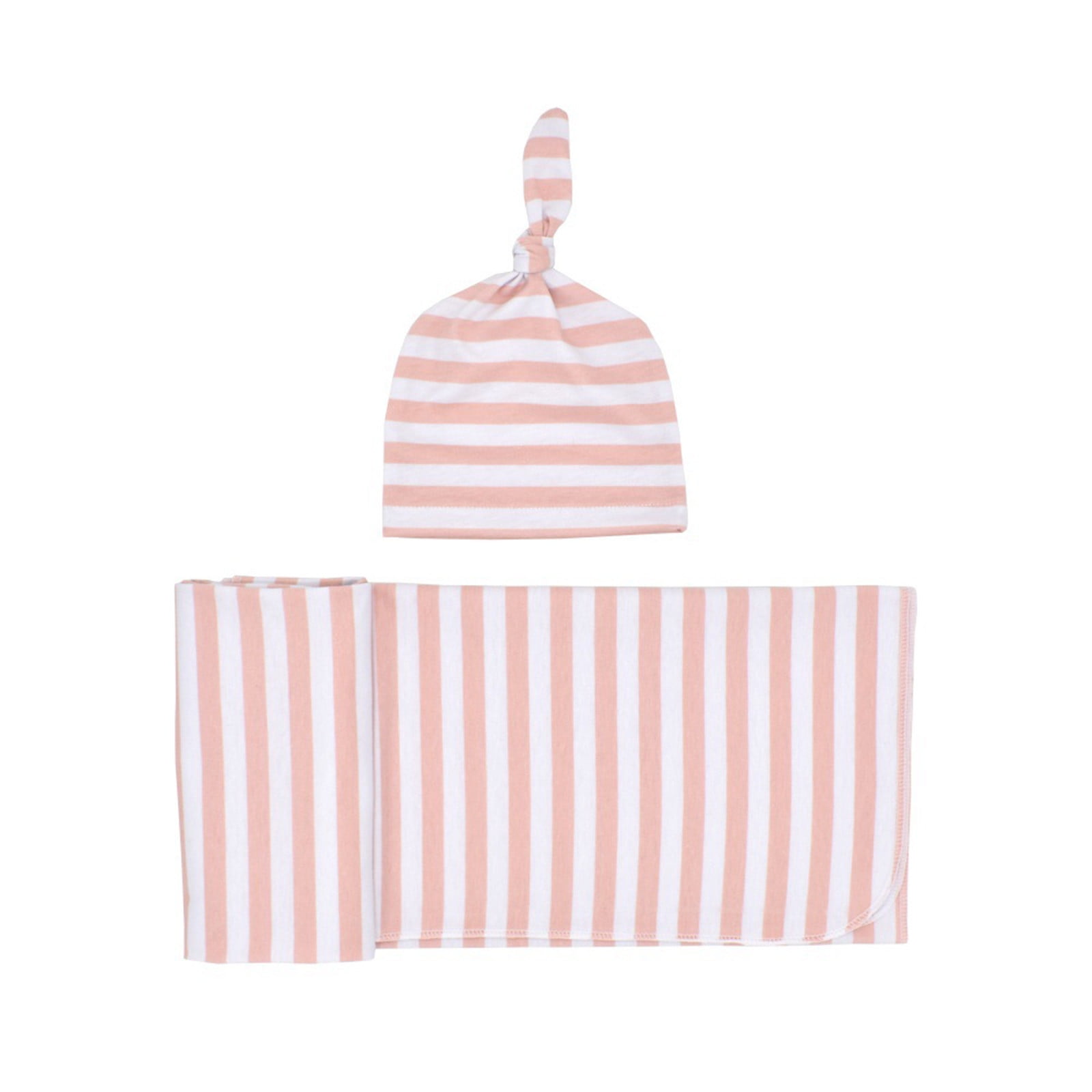 KTMGM Neonatal Cotton Striped Scarf Fetal Cap 2-piece Set-border ...