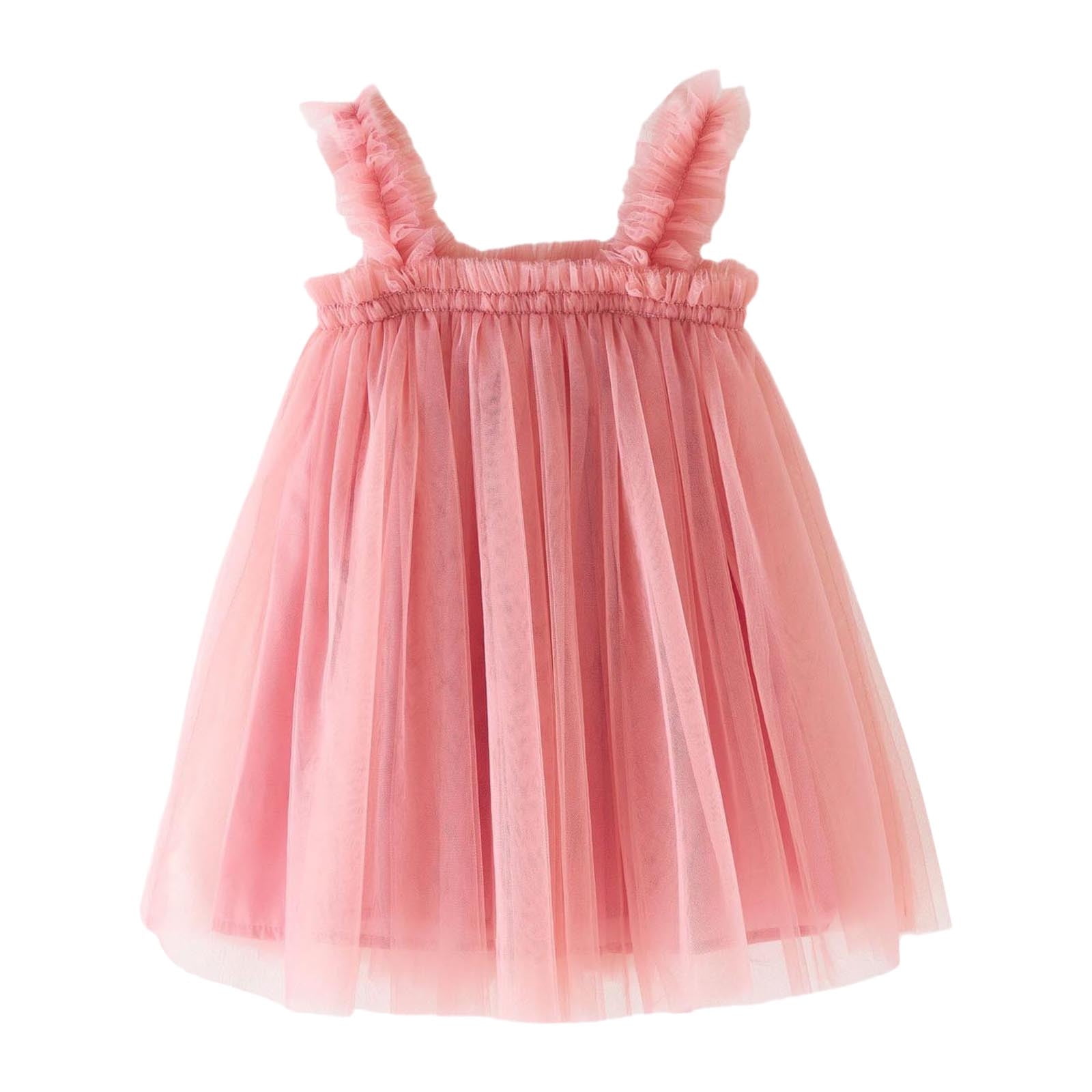 KTMKH Girls Elegant Dresses Toddler Girls Sleeveless Tulle Holiday ...