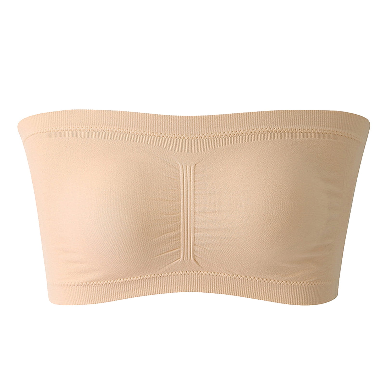 KTMKH Lace Bras for Women Stretch Strapless 1 Piece Bra Summer Bandeau ...