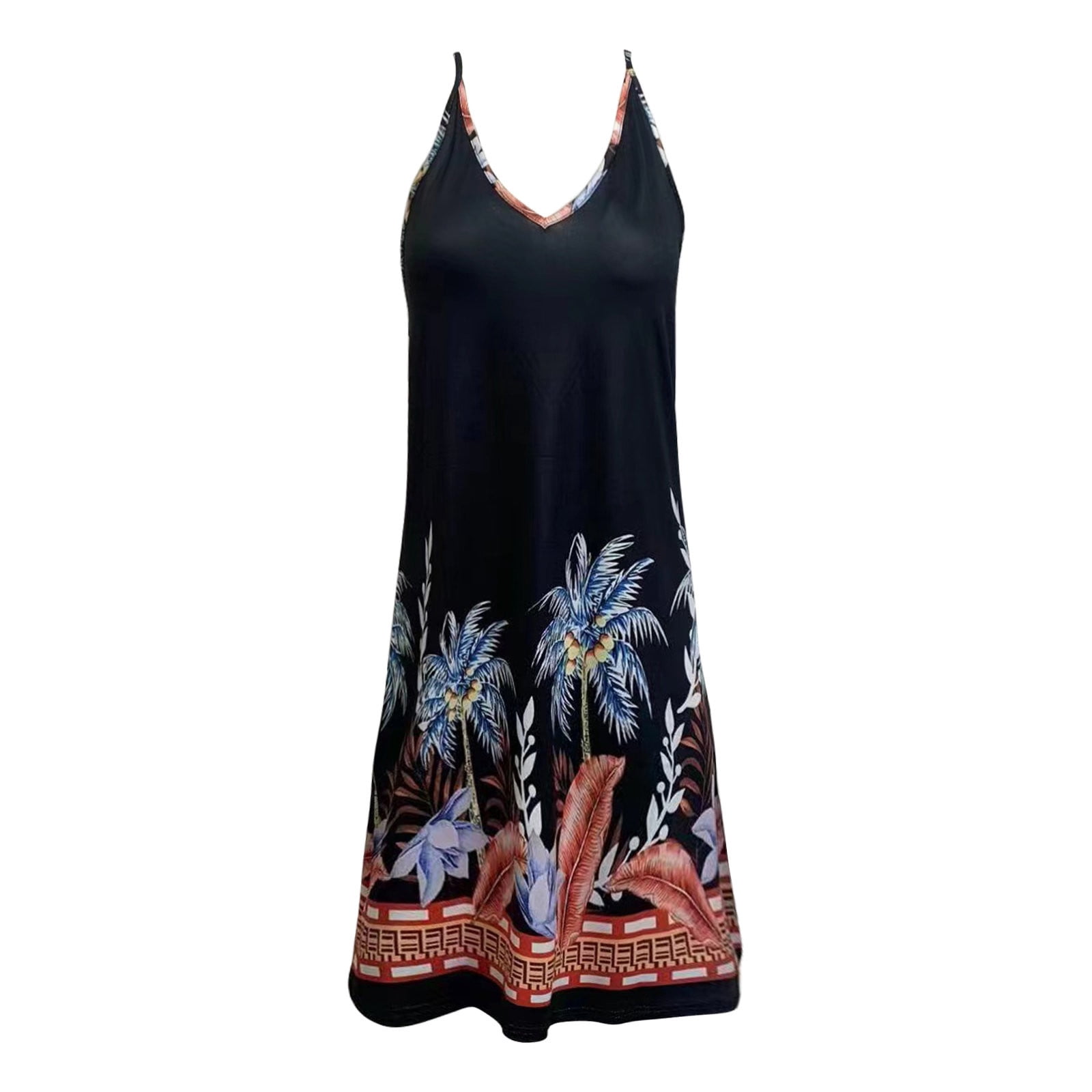 Ktmkh Women Summer Dresses Sleevelesss Temperament Commute Mid Waist