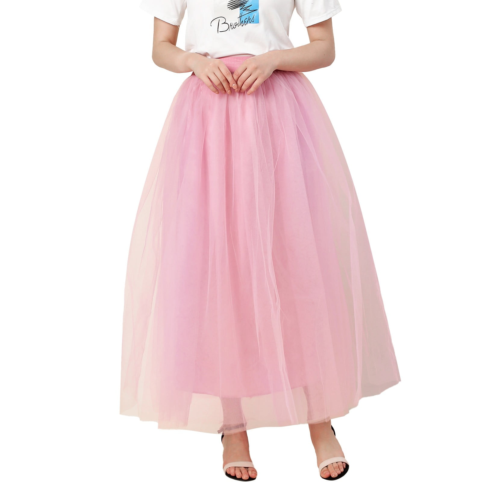 KTMKH Women's Classic Tulle Tutu Skirt Plus Size Mesh Tulle Skirt ...