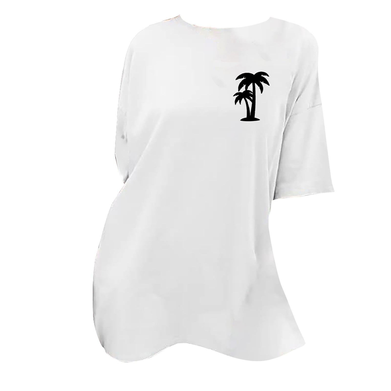 Ktmkh Womens Oversized T Shirts Loose Fit Summer Print Large Short