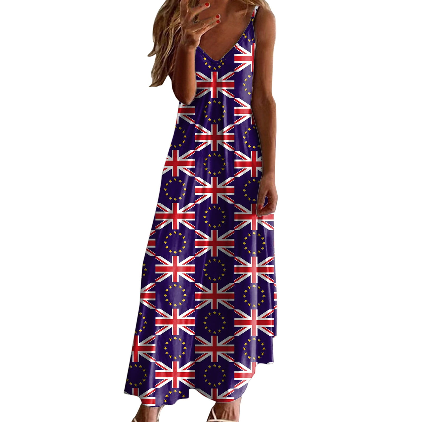 Ktmkh Womens Spring Summer Dresses Boho Floral Casual Fashion Low Neck