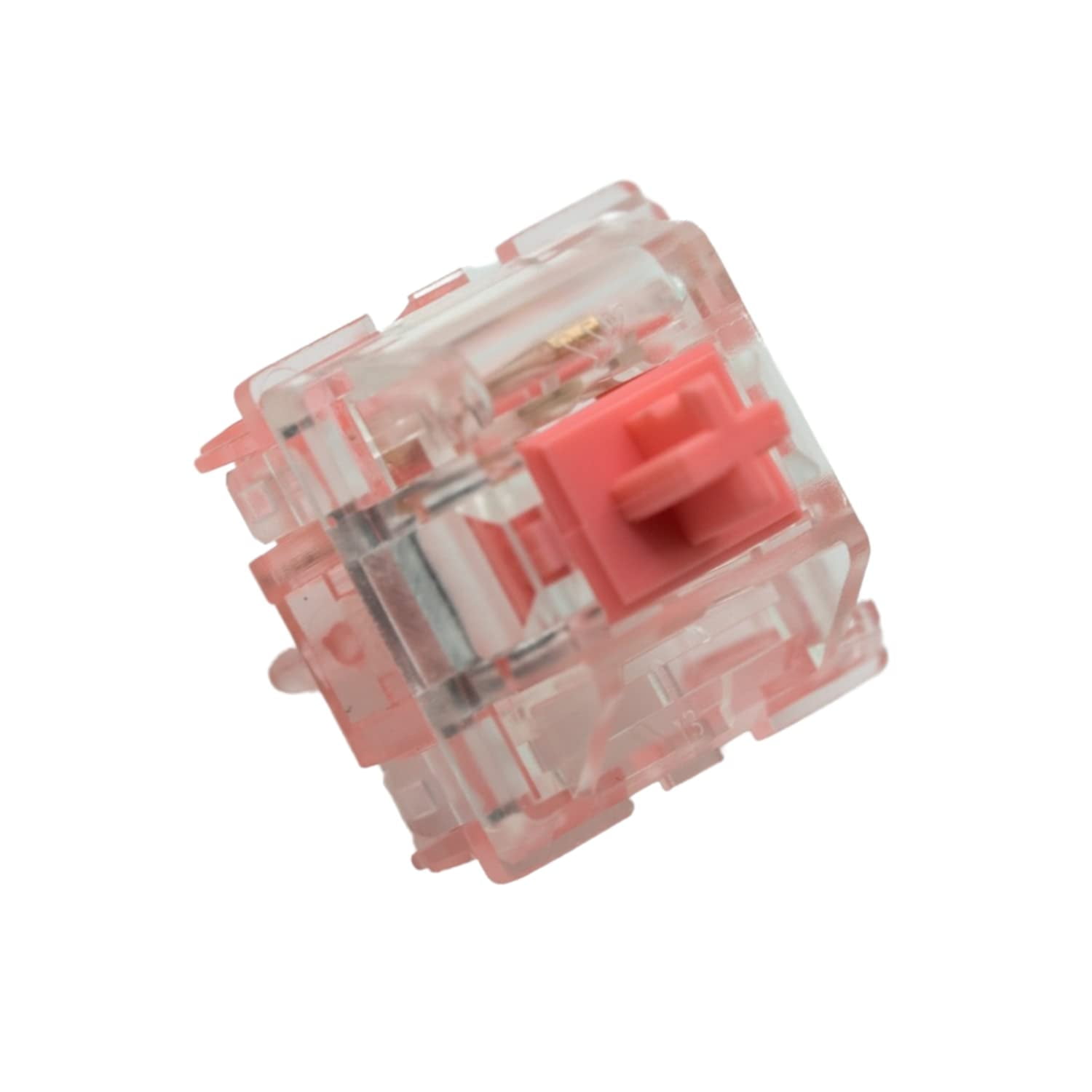 KTT Strawberry V2 Linear Switches 43g Spring 5 pin RGB for Custom Gaming Mechanical Keyboard (70 ...