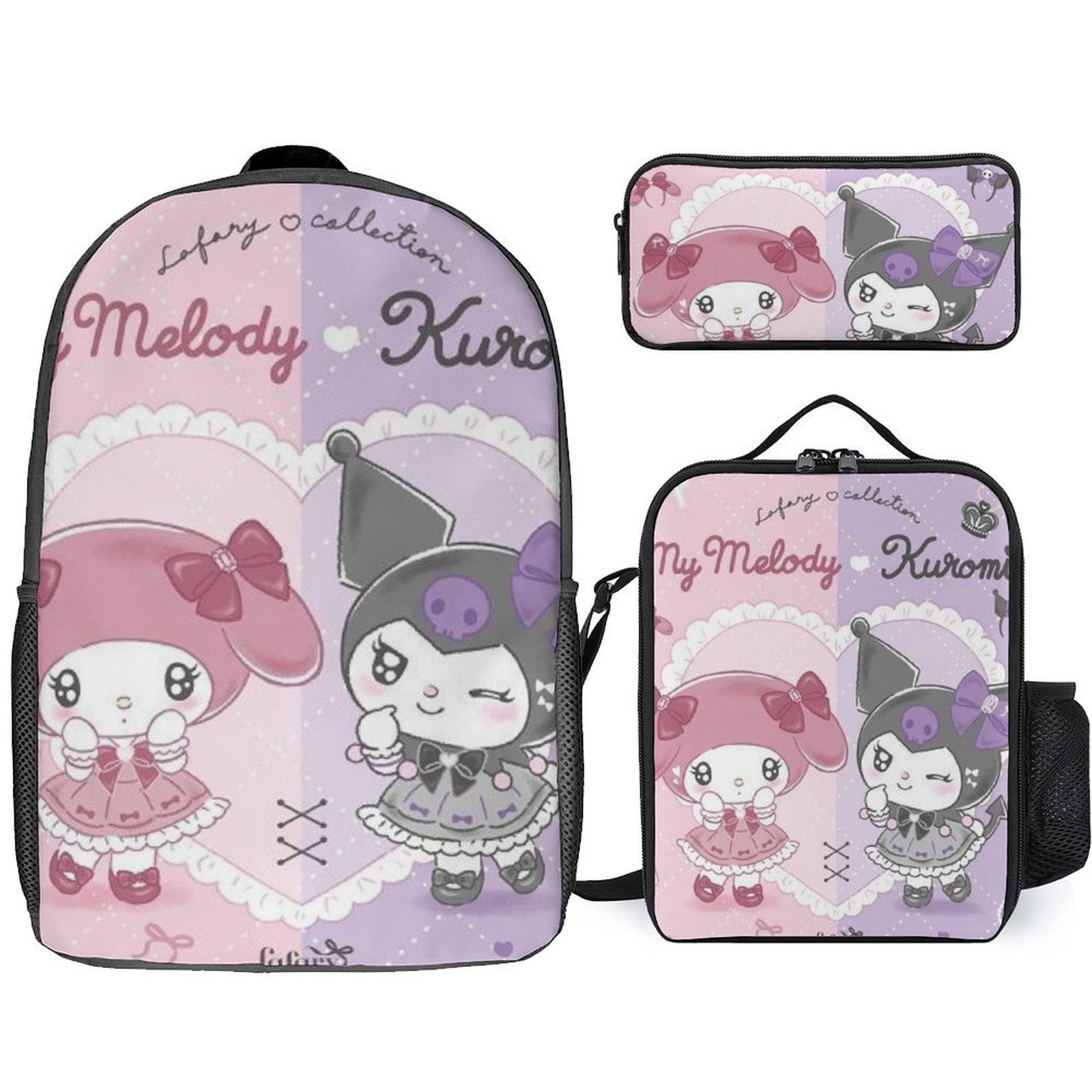 KU-ROMI Backpack Three Piece Set Combination Anime Gift KU-ROMI Merch ...