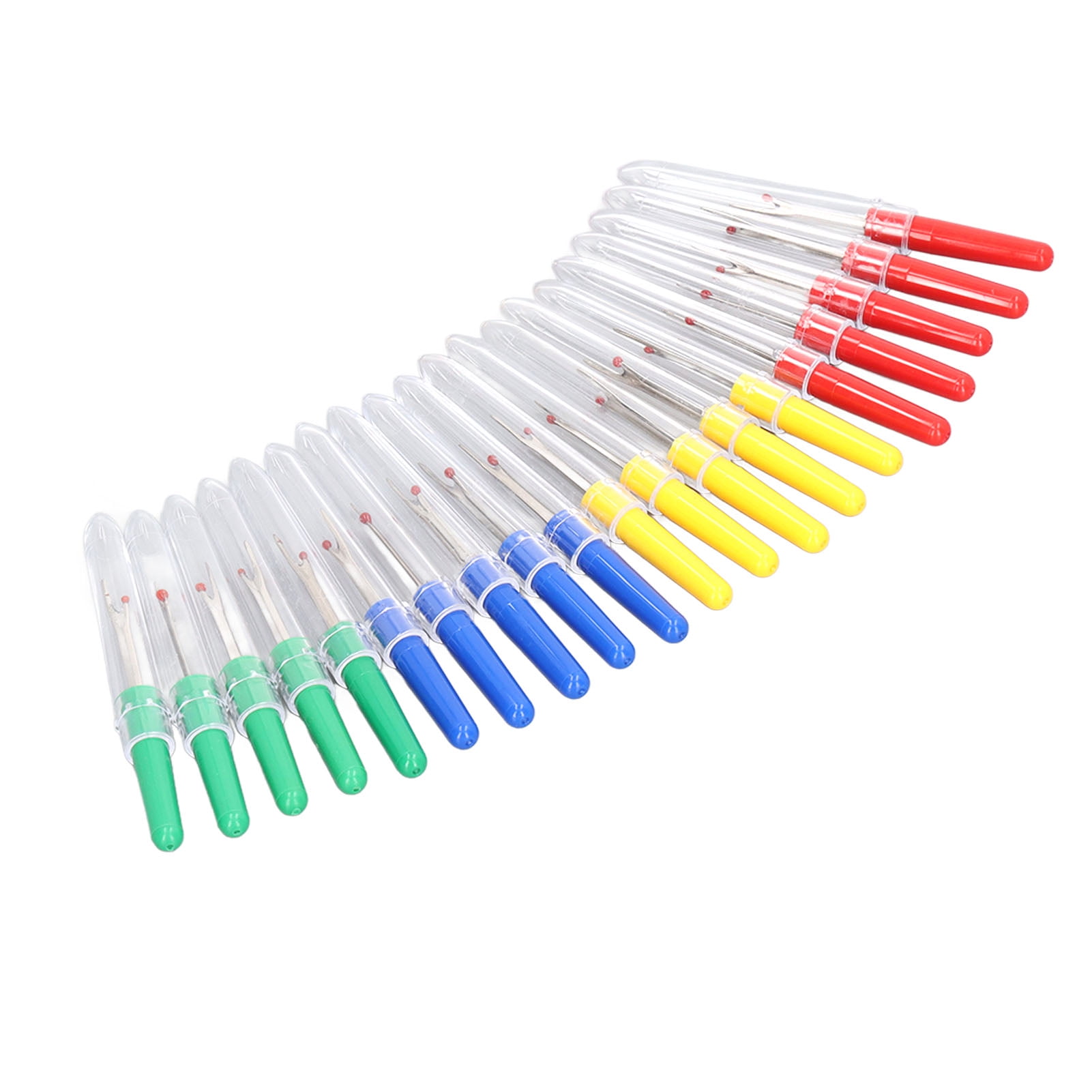 KUAA 20Pcs Sewing Seam Rippers Stainless Steel Ergonomic Handle Red ...