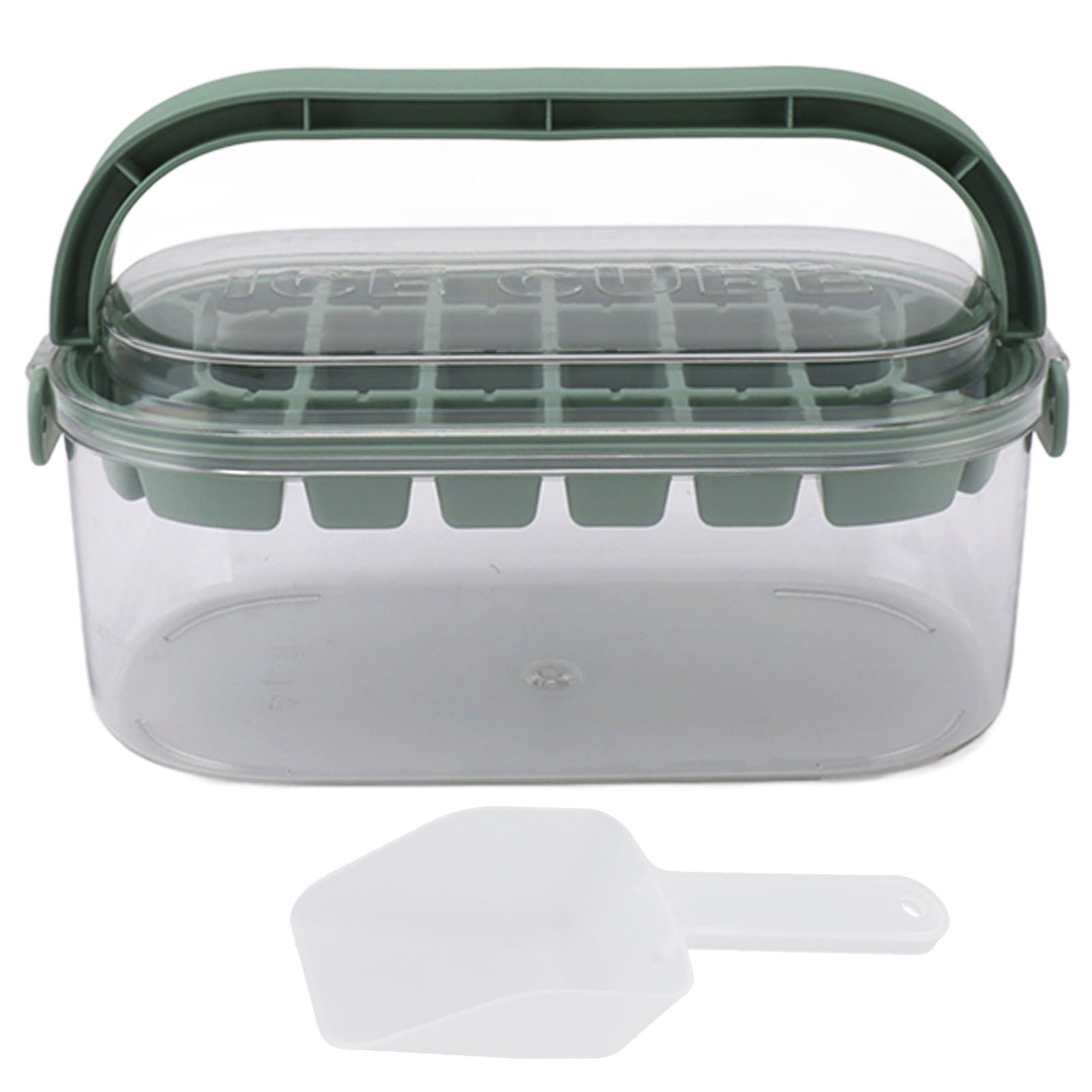 KUAA 28 Cavities Ice Cube Mold Large Capacity Homemade Ice Cube Mold ...