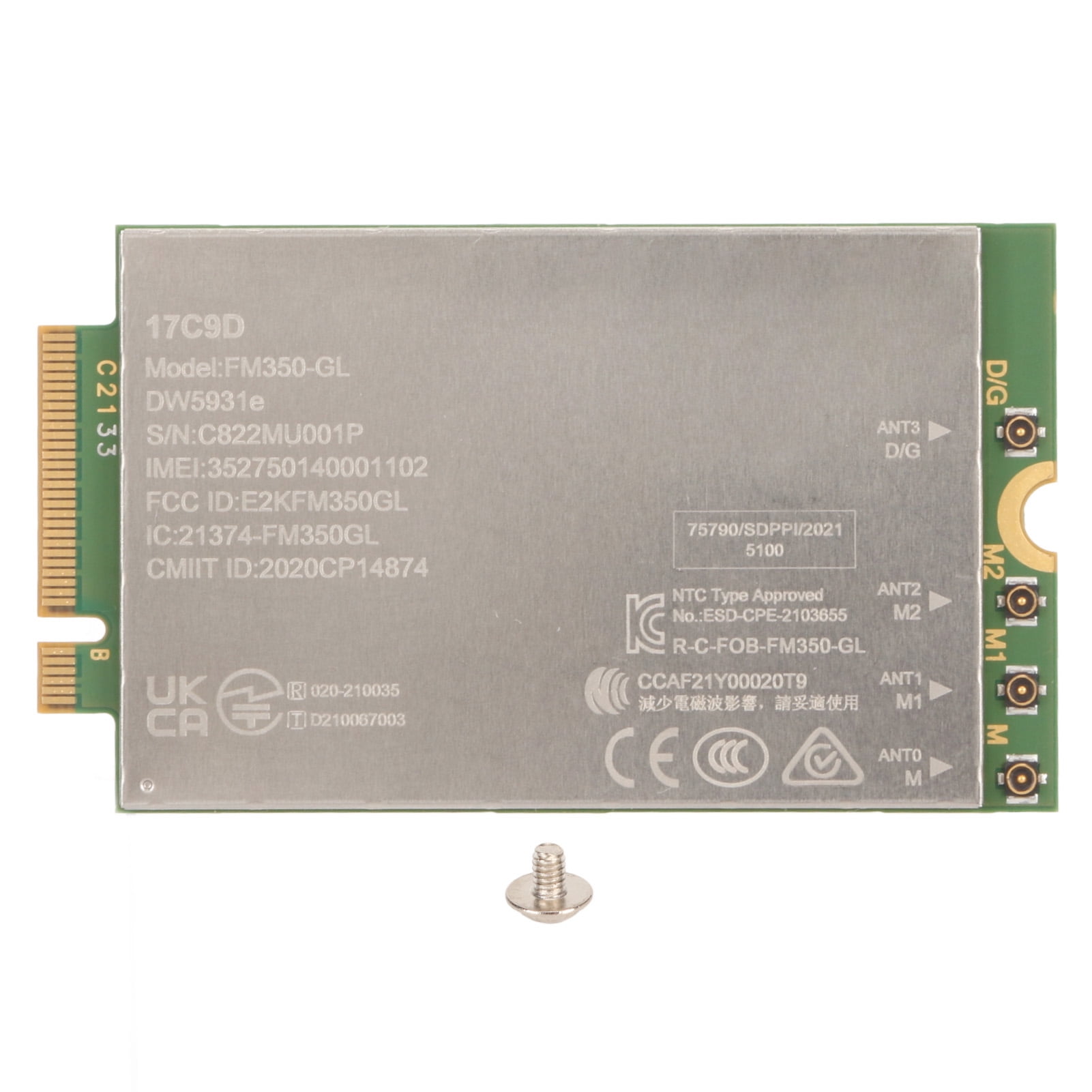 KUAA 4G LTE Module Card MIMO 4.67Gbps Download 5G NR 4G LTE 3G WCDMA ...