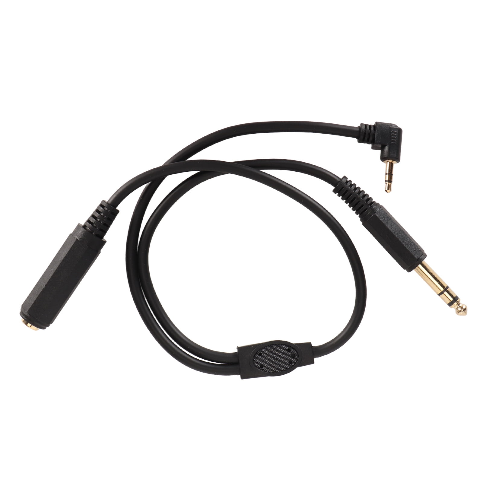 KUAA 6.35mm Stereo Y Splitter Cable 6.35mm Stereo Female Jack To 6.35mm ...