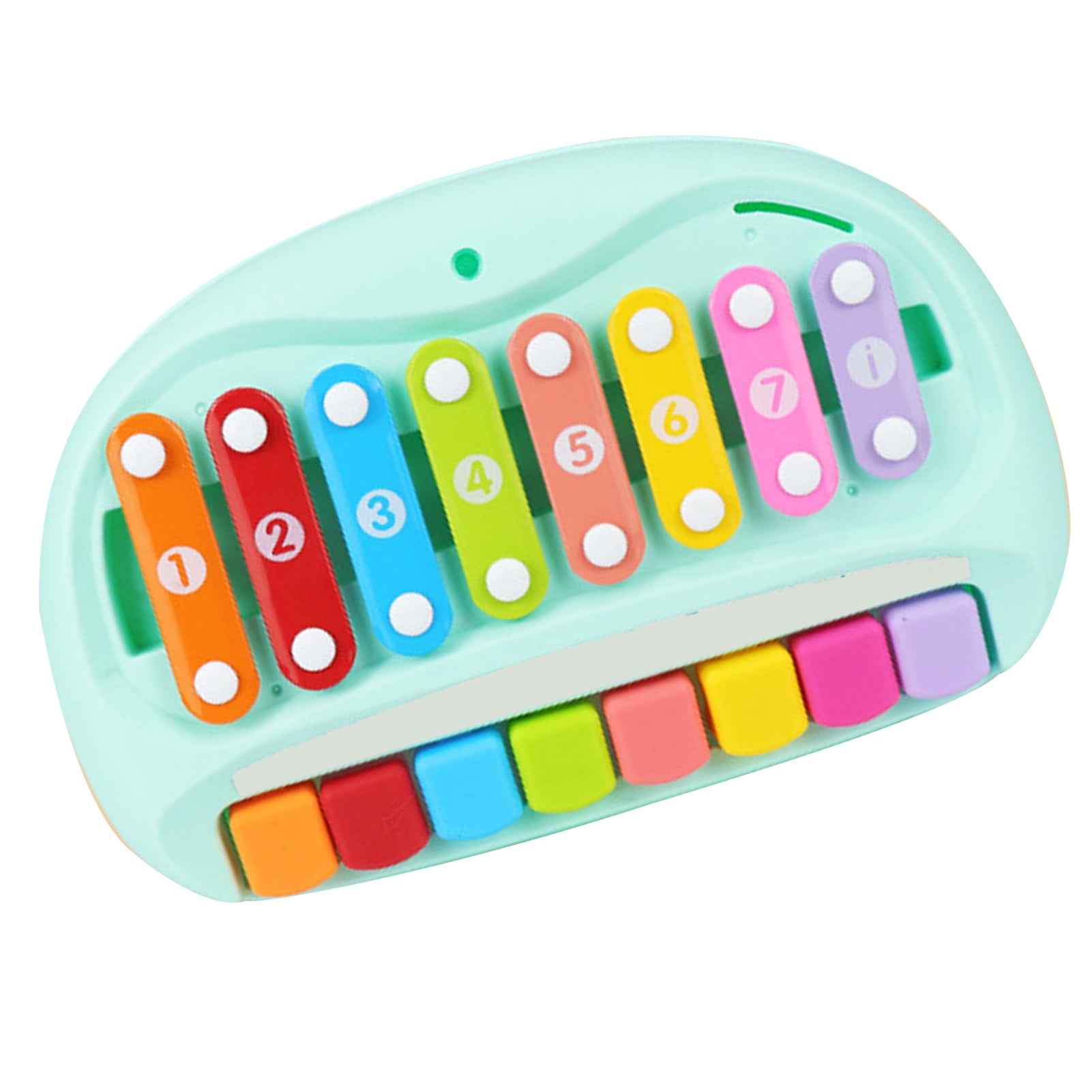KUAA 8 Keys Baby Piano Toy Colorful Hand Knock Piano Toddler Percussion ...