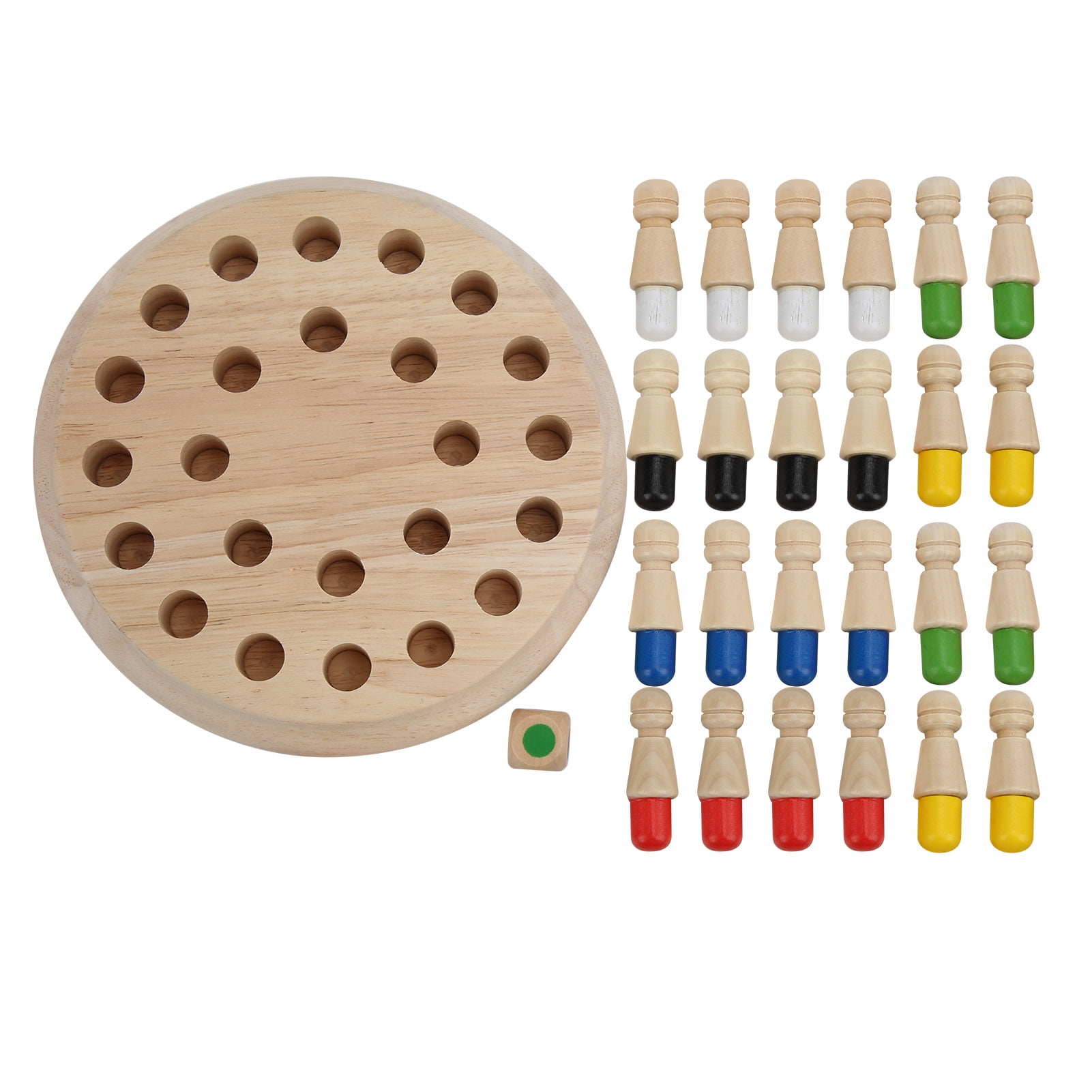 KUAA Children Wooden Blocks and Rings Stacking Toys Number Counting ...