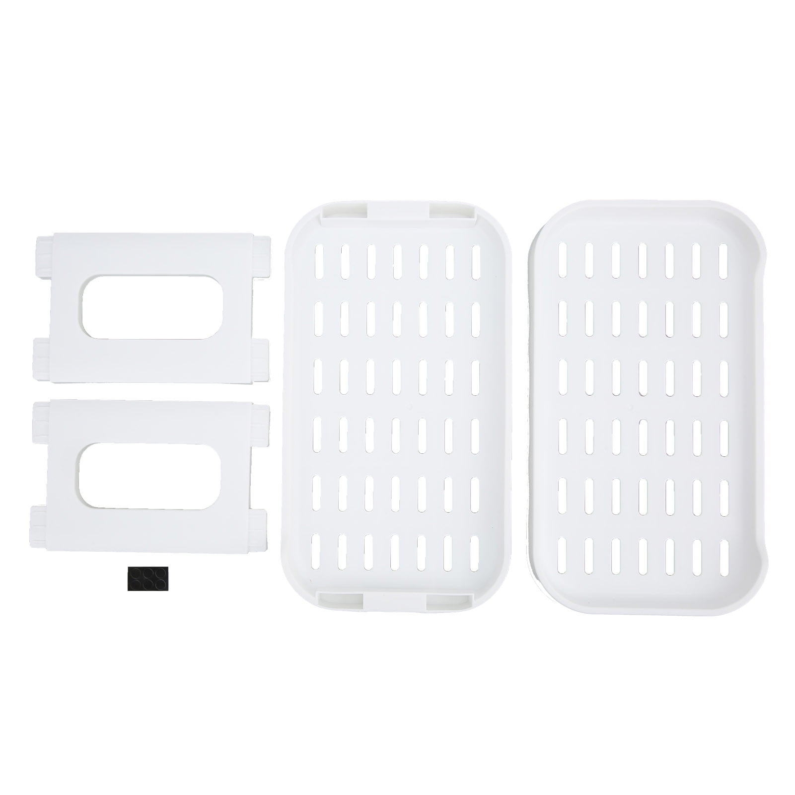 KUAA Double Layer Desktop Storage Rack Large Capacity Fence Design ...