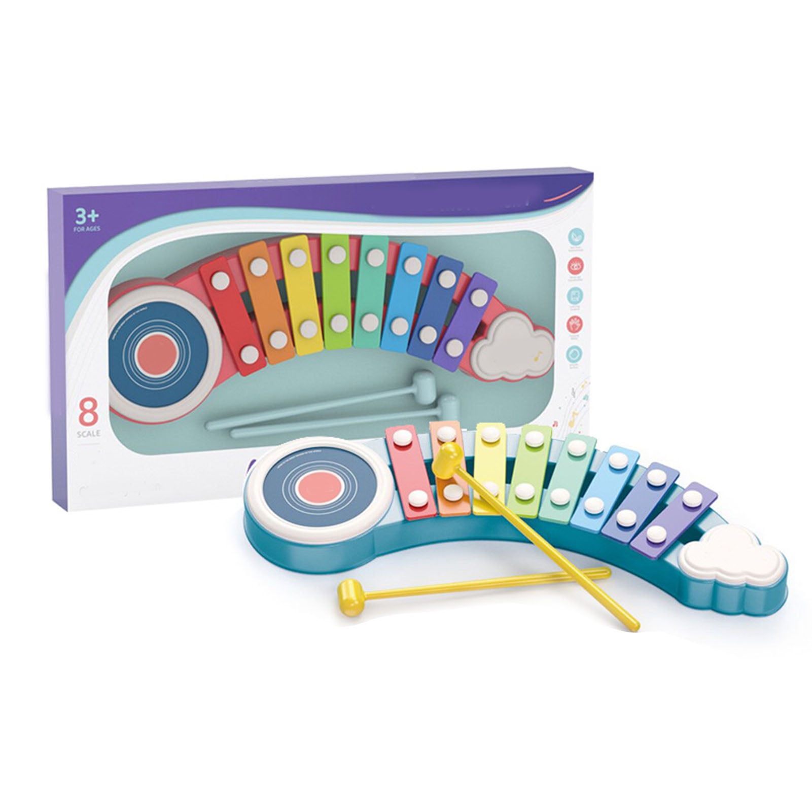 KUAA Hand Knock Piano Multifunctional Educational Hand Knock Piano Toy ...