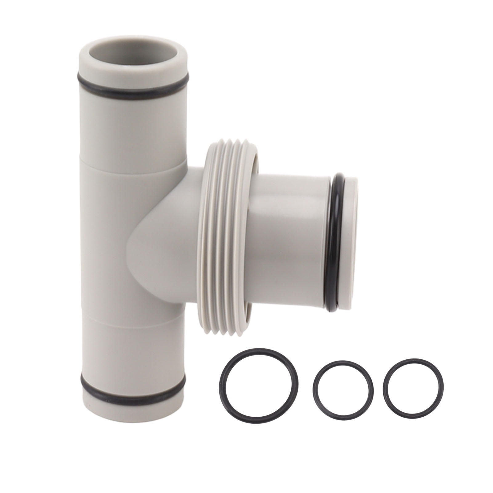KUAA Pool Hose Adapter T Shape Threaded Pump Connector 1.5in to 1.25in ...